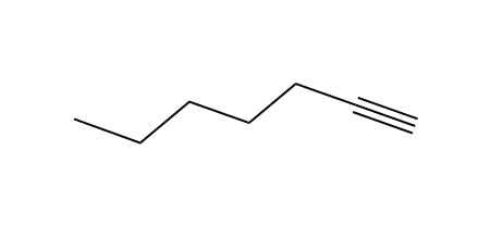 Heptyne Structural Formula
