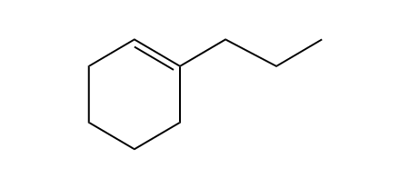 The Kovats Retention Index: 1-Propyl-1-cyclohexene (C9H16)