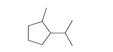 Plant Compound: 1-Methyl-2-(1-methylethyl)-cyclopentane | C9H18)
