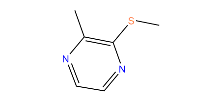 Plant Compound: 2-Methyl-3-(methylthio)-pyrazine | C6H8N2S)