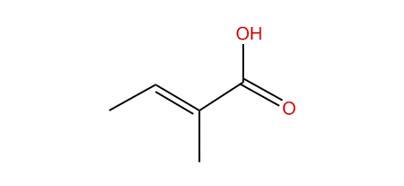 Semiochemical compound: 2-Methyl-2-butenoic acid | C5H8O2
