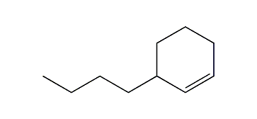 The Kovats Retention Index: 3-Butyl-1-cyclohexene (C10H18)