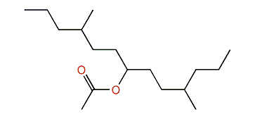 Semiochemical compound: 1-(3-Methylhexyl)-4-methylheptyl acetate | C17H34O2