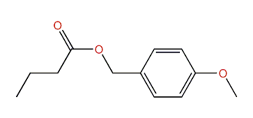 The Pherobase Floral Compound: 4-Methoxybenzyl butyrate (C12H16O3)