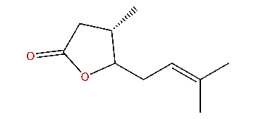 The Pherobase Synthesis - dimethylallyl lactone | C10H16O2