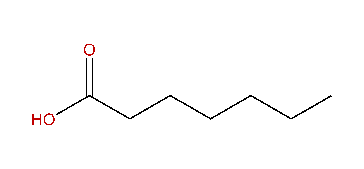 The Kovats Retention Index: Heptanoic acid (C7H14O2)