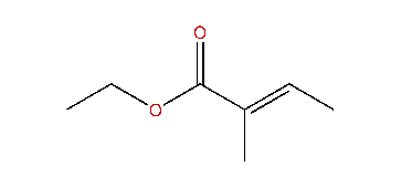 Semiochemical compound: Ethyl (E)-2-methyl-2-butenoate | C7H12O2