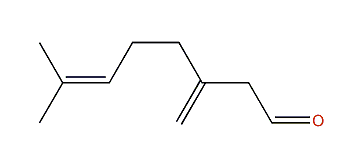 Plant Compound: 7-Methyl-3-methylene-6-octenal | C10H16O)