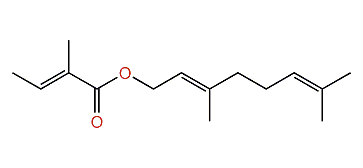 The Pherobase Floral Compound: (E)-3,7-Dimethyl-2,6-octadienyl (E)-2 ...