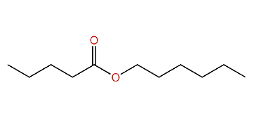 hexyl pentanoate - Kovats Retention Index