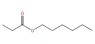 The Kovats Retention Index: Hexyl propionate (C9H18O2)
