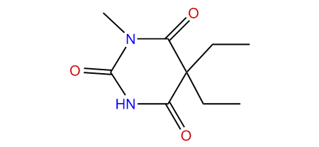 The Kovats Retention Index: Metharbital (C9H14N2O3)