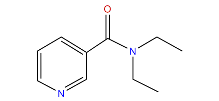 The Kovats Retention Index: Nikethamide (C10H14N2O)
