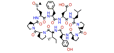 Semiochemical compound: Phakellistatin 22 | C60H84N10O14S