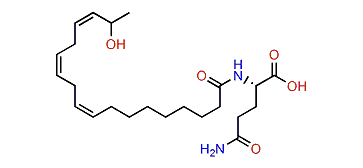 Semiochemical compound: N-(17-Hydroxylinolenoyl)-L-glutamine | C23H38N2O5